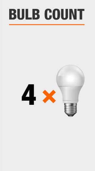 Bulbrite 40 - Watt Equivalent Warm White Light CA10 (E26) Medium Screw Base Dimmable Clear 2700K ...