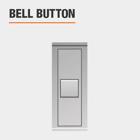 Hampton Bay Wireless Battery Operated Doorbell Push Button, Antique ...