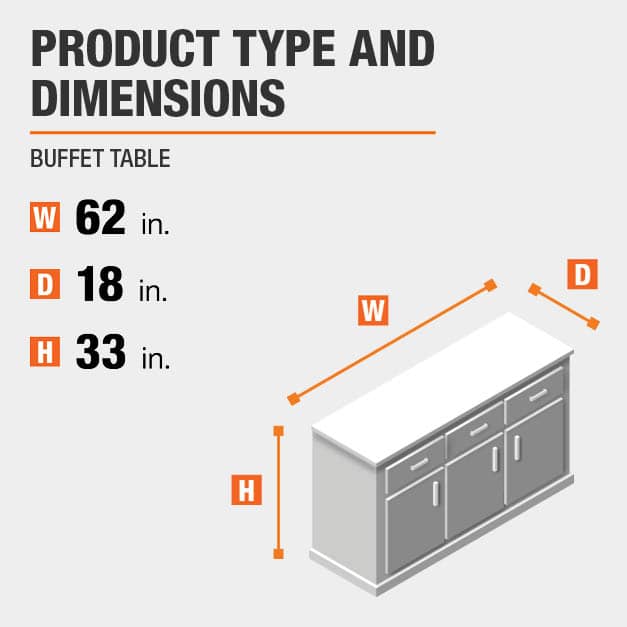 Home Decorators Collection Hampton Black Buffet SK17912AR2-WB - The ...