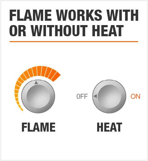 Home Decorators Collection Edenfield 59 in. Freestanding Infrared ...