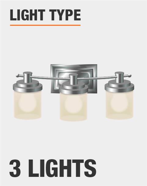 Home Decorators Collection Palermo Grove 3-Light Gilded Iron Vanity ...