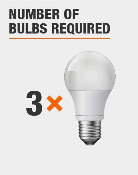 Hampton Bay Architecture 3-Light Brushed Nickel Vanity Light with ...