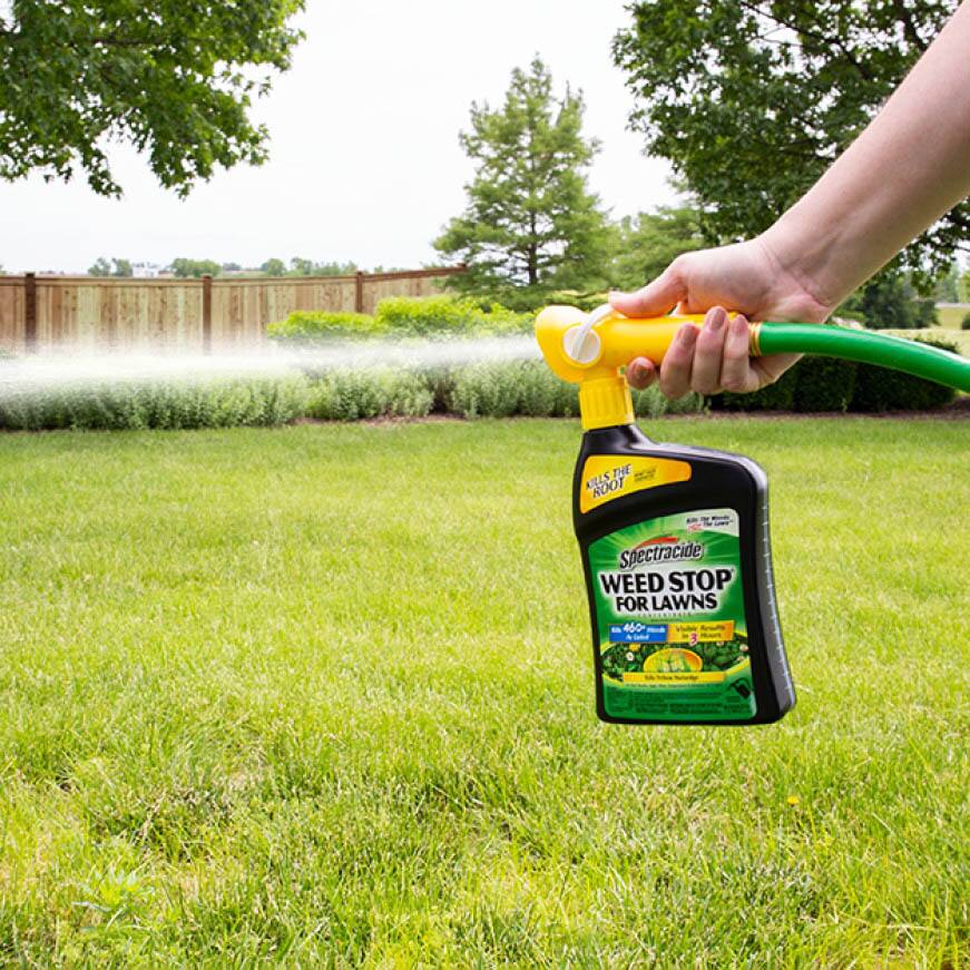 Spectracide Weed Stop for Lawns 32 oz. Ready-To-Use Lawn Weed Killer HG ...