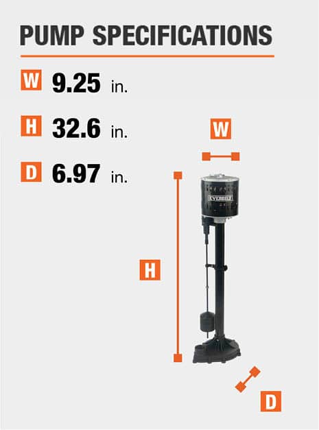 Everbilt 1/2 HP Stainless Steel and Cast Iron Pedestal Sump Pump SPL05003-LQ - The Home Depot