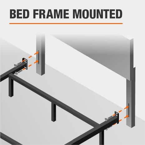 StyleWell Fergus Patina Wood Finish Queen Size Chevron Slat Headboard ...