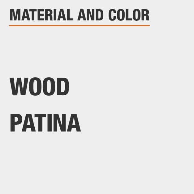 StyleWell Fergus Patina Wood Finish King Bed with Chevron Slats (77.17 ...