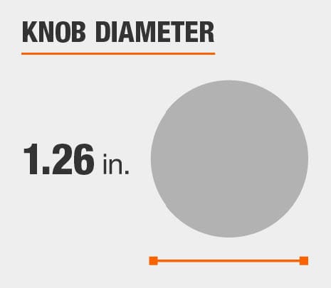 Everbilt Domed 1-1/4 in. matte black Classic Round Cabinet Knob (25 ...