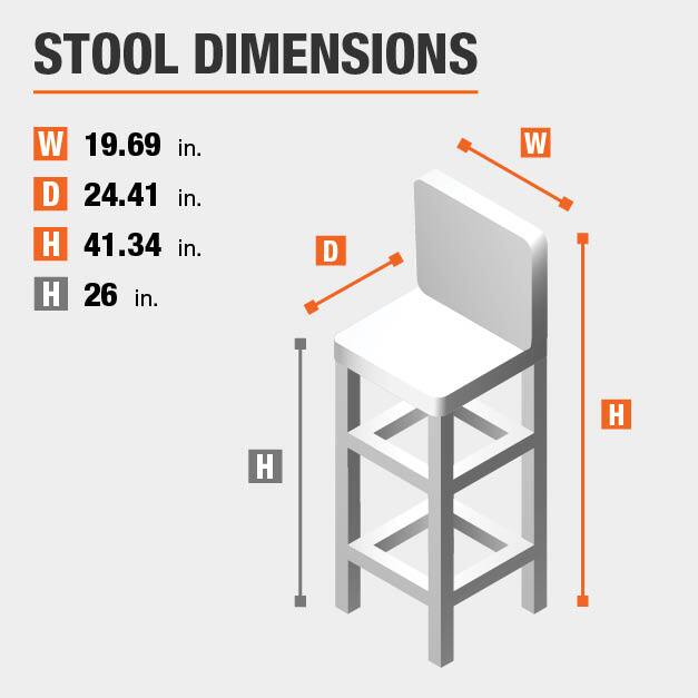 Home Decorators Collection Ingram Upholstered Counter Stool with ...