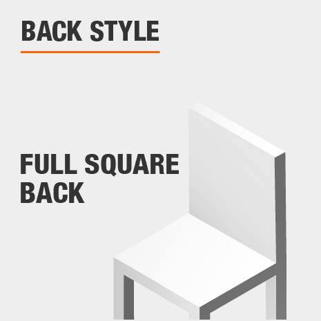 StyleWell Lincoln Chocolate Wood Dining Chair with Square Back (Set of ...