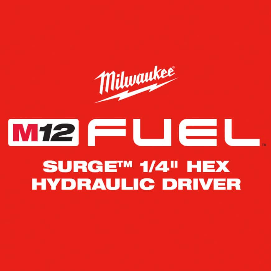 Milwaukee M12 FUEL 12V Lithium-Ion Brushless Cordless SURGE 1/4 in. Hex ...