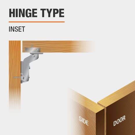 Everbilt Frameless Soft Close Nickel Inset Cabinet Hinges (24-Pack ...