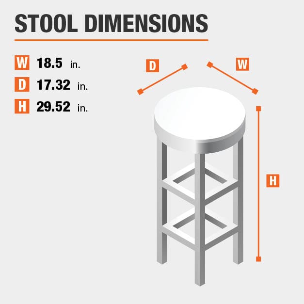 StyleWell Modern Black Metal Backless Bar Stool with Wood Seat (Set of ...