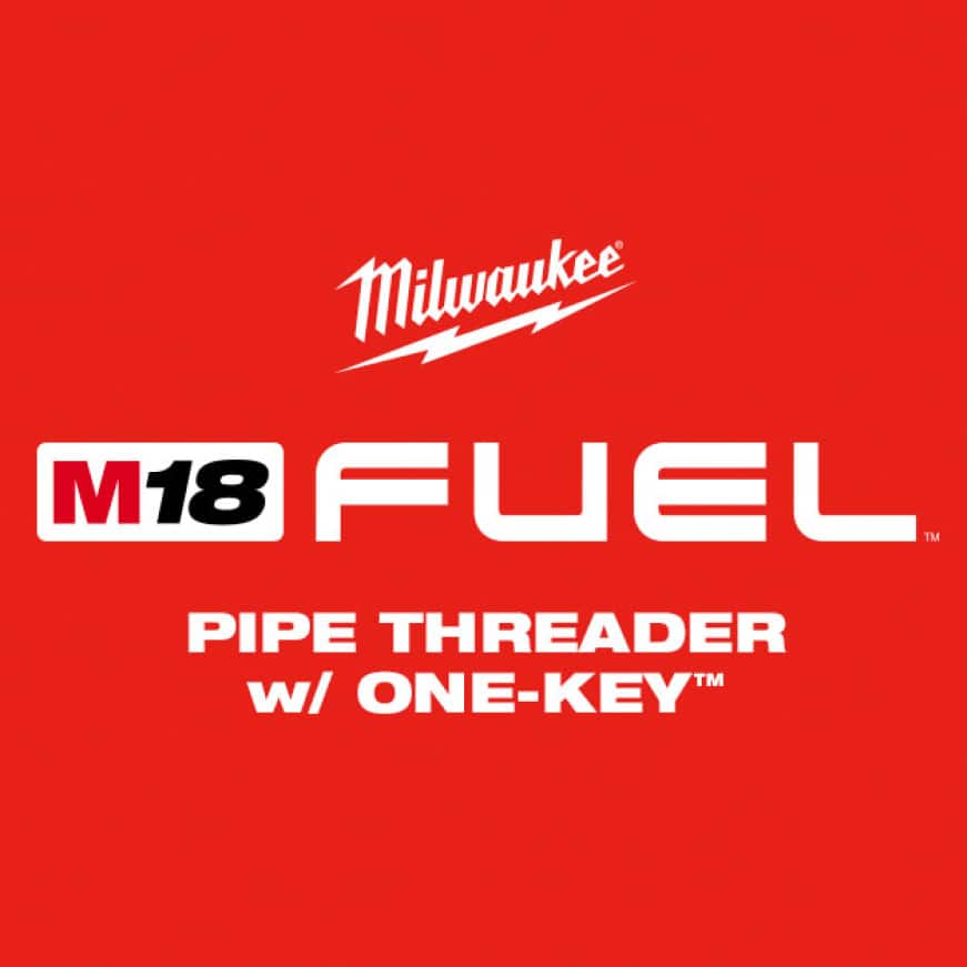 Milwaukee M18 Fuel One-Key Cordless Brushless Pipe Threader Kit with (2 ...