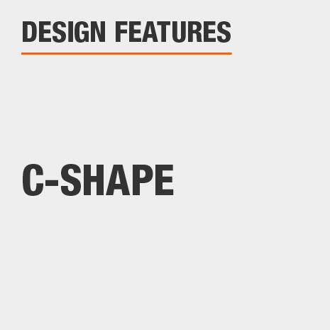 StyleWell Donnelly White C-Shaped Side Table with Natural Wood Finish ...