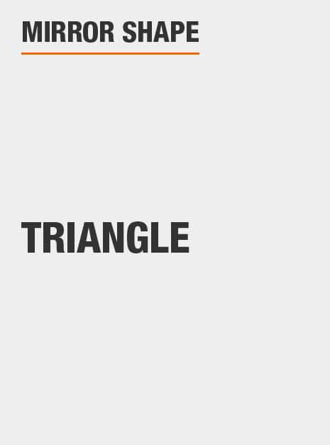 StyleWell Small Triangle Brown Art Deco Accent Mirror - Set of 3 (10 in ...