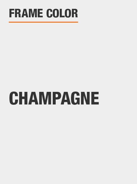 StyleWell Medium Rectangle Champagne Classic Accent Mirror (36 in. H x ...