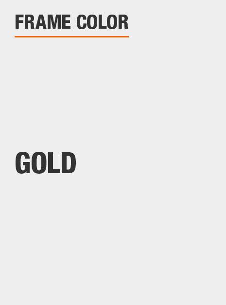 StyleWell Small Diamond Gold Classic Accent Mirror (15 in. H x 7 in. W ...