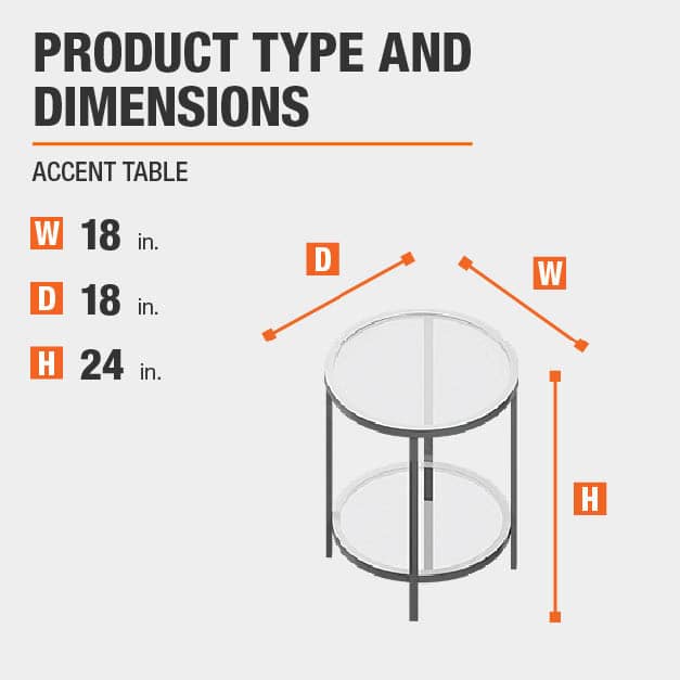 Home Decorators Collection Bella Round Antique Bronze Metal and Glass ...