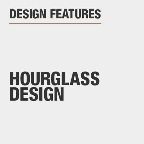 StyleWell Gold Leaf Metal and Glass Accent Table with Hourglass Shape ...