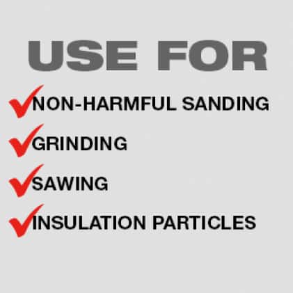 Milwaukee N95 Professional Multi-Purpose Valved Respirator with Gasket ...