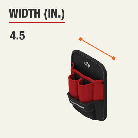 Husky 4.5 in. Clip On Tape Measure Tool Belt Pouch HD54011-TH - The ...