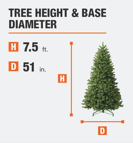 Home Accents Holiday 7.5 ft. Ellis Black Spruce LED Pre-Lit Tree with ...