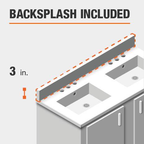 Home Decorators Collection Mayfield 72 in. Double Sink White Bath ...