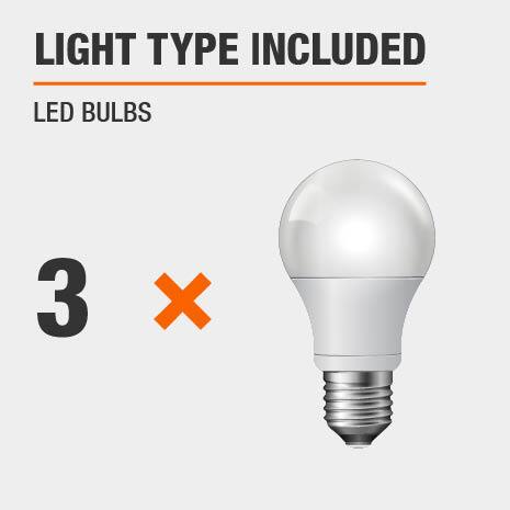 Hampton Bay Riley 44 in. Indoor LED Brushed Nickel Ceiling Fan with ...