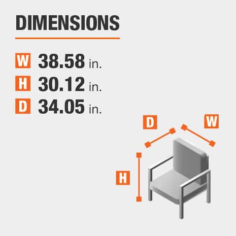 Hampton Bay Fernlake Brown Wicker Outdoor Patio Stationary Lounge Chair ...