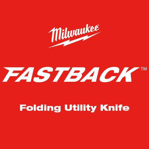 Milwaukee FASTBACK Folding Utility Knife with General Purpose Blade 48 ...