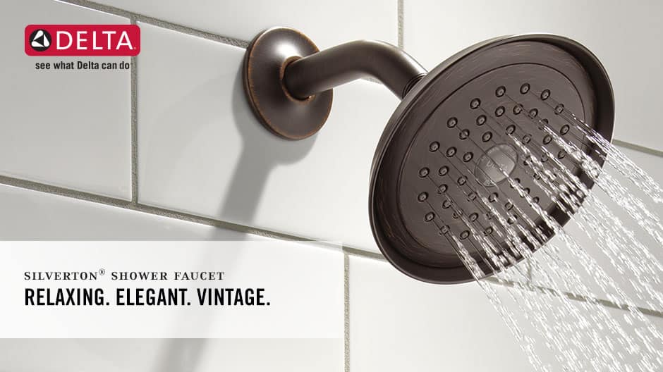 Delta Silverton Single-Handle 1-Spray Tub and Shower Faucet in Venetian ...