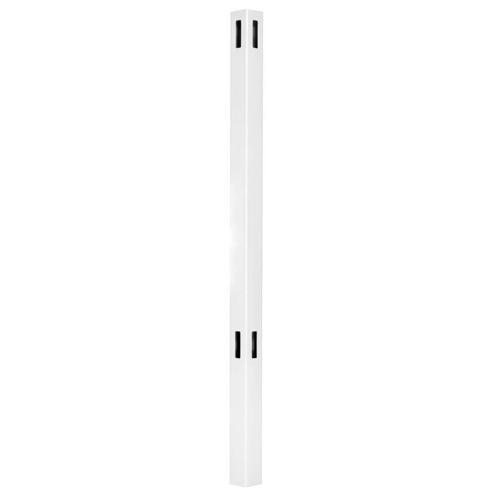 Veranda Pro Series 5 in. x 5 in. x 84 in. White Vinyl Woodbridge Routed ...