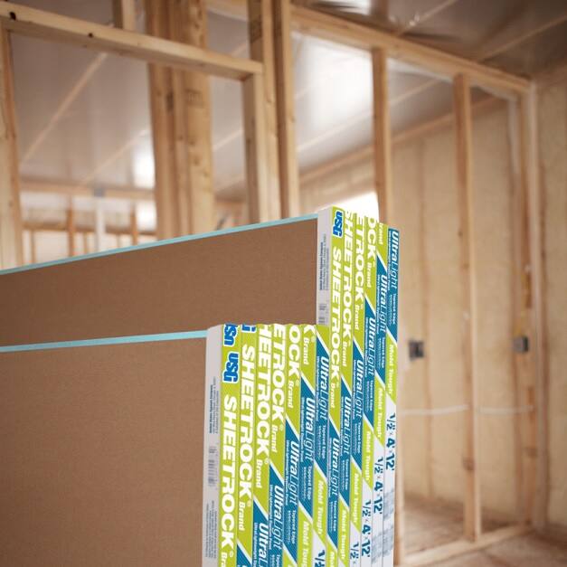 USG Sheetrock Brand 1 2 In X 4 Ft X 8 Ft UltraLight Mold Tough
