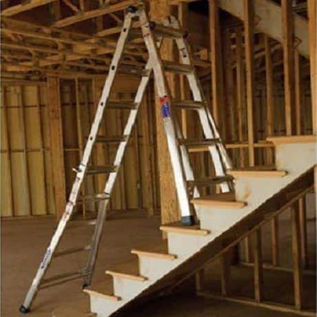 Werner 16 ft. Aluminum Folding Multi-Position Ladder with 300 lb. Load ...