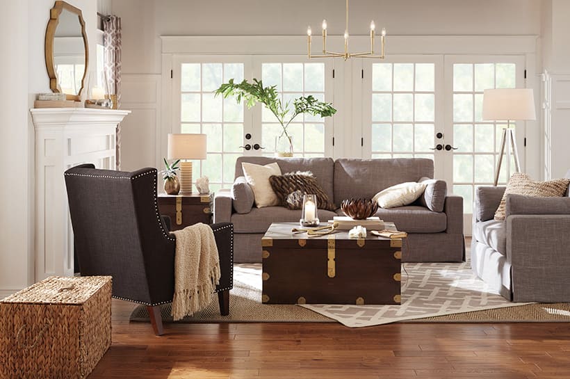 Textures Living Room - Kitchen - The Home Depot