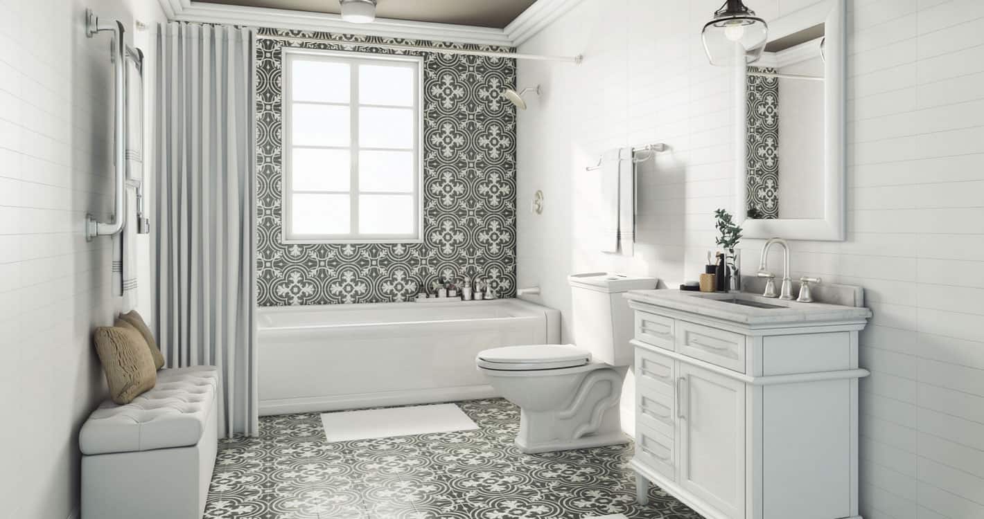Parisian Powder Room - Kitchen - The Home Depot