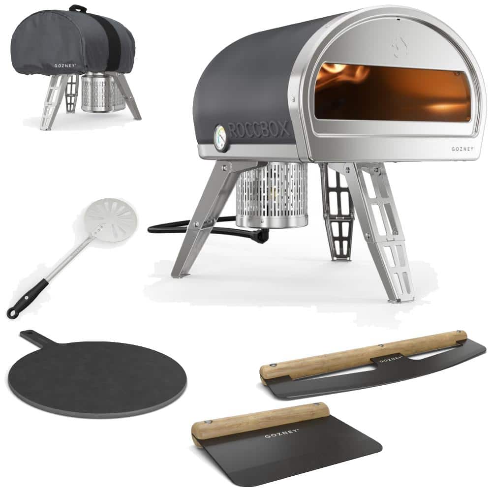 Gozney Roccbox Propane Outdoor Pizza Oven 12 in. Bundle - The Home Depot