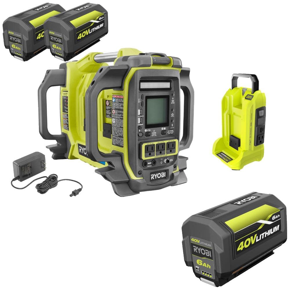 RYOBI 40V 1800-Watt Power Station Kit Bundle - The Home Depot