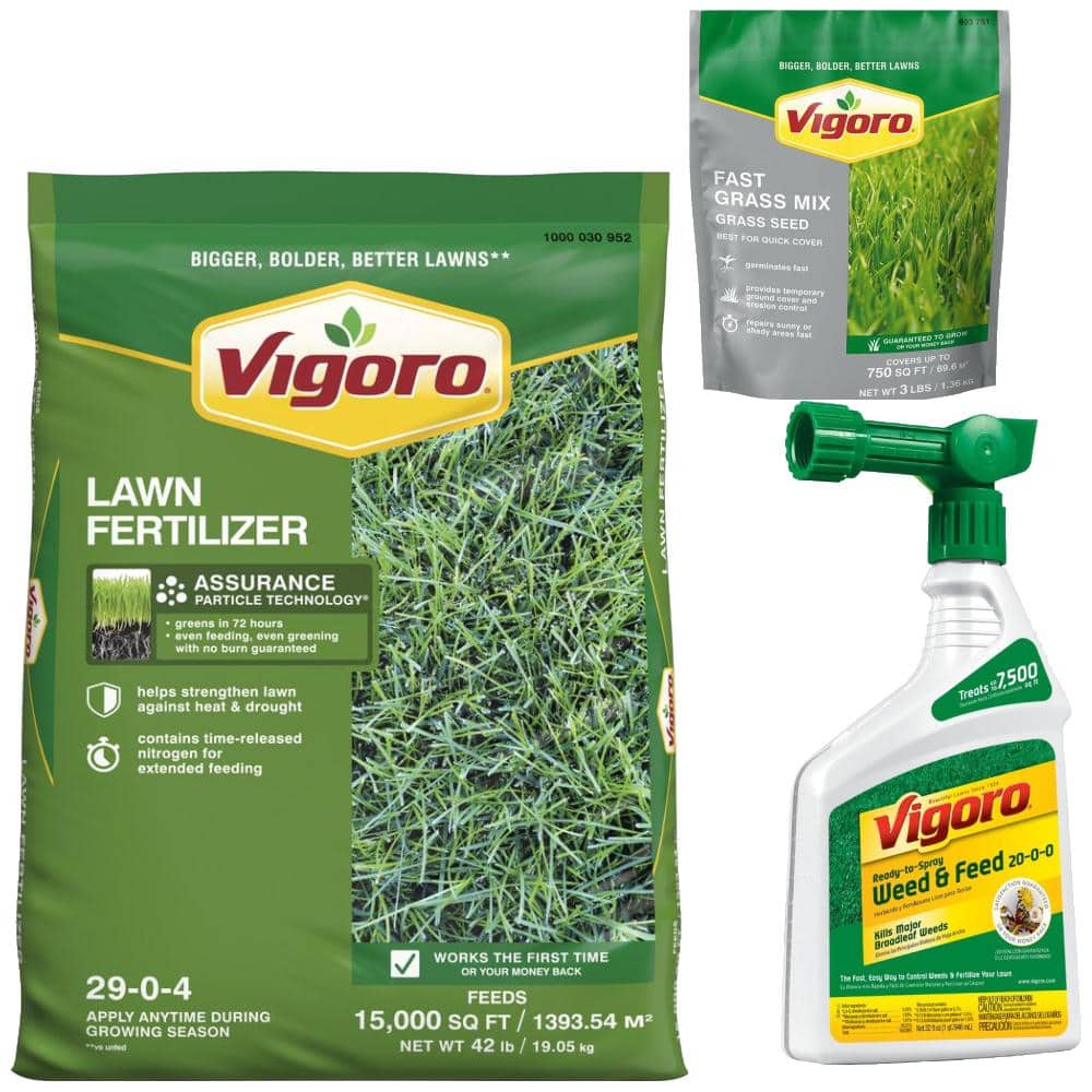 Vigoro Grass Seed Lawn Growth Bundle - The Home Depot