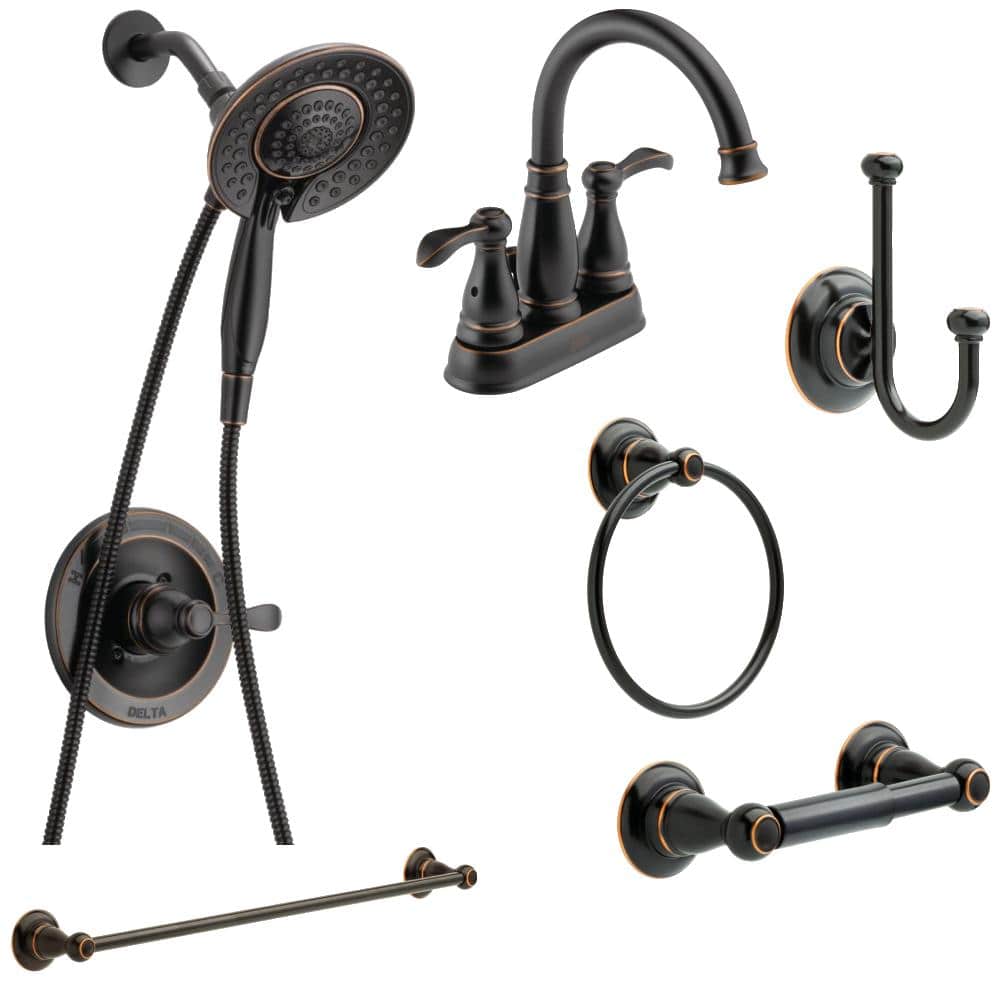 Delta Porter Oil Rubbed Bronze Bundle - The Home Depot