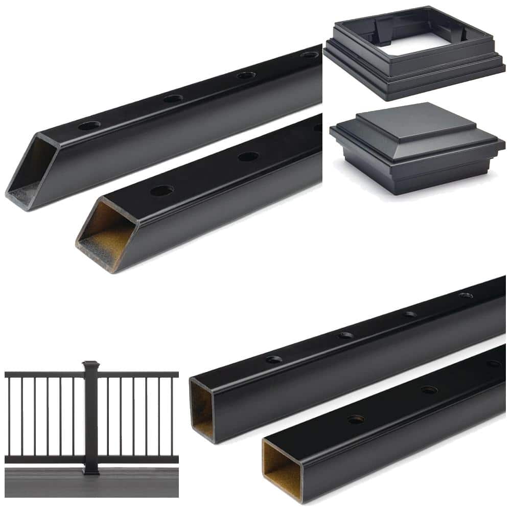 Trex Enhance Railing Package - Charcoal Black - The Home Depot