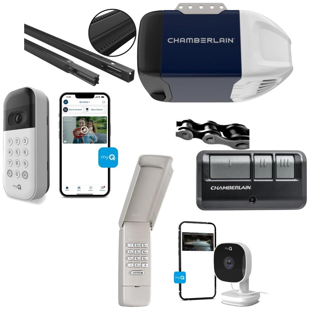 Chamberlain D2101 Garage Door Opener Bundle - The Home Depot