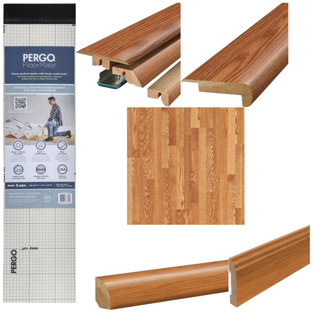 Pergo XP Anndel Oak Laminate Flooring Bundle - The Home Depot