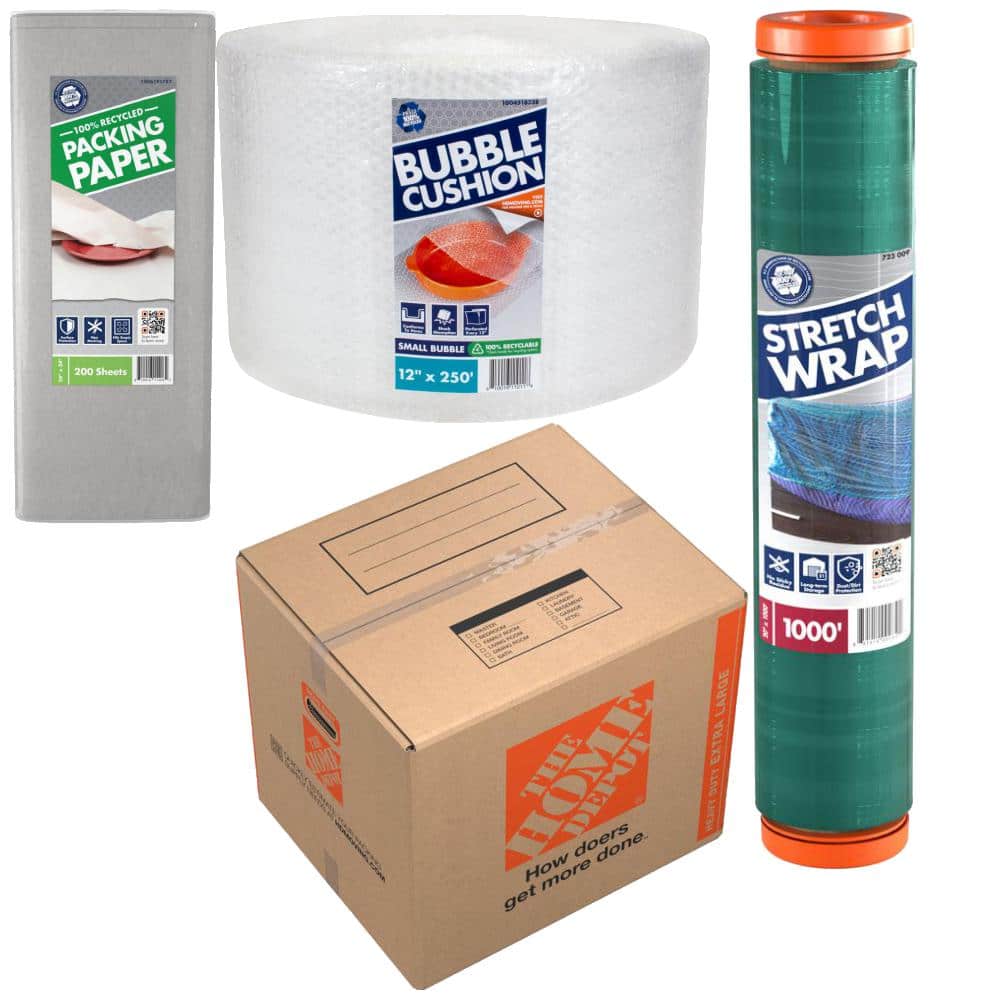 Heavy-Duty Extra-Large Moving Box (10-Pack) + Accessories - The Home Depot