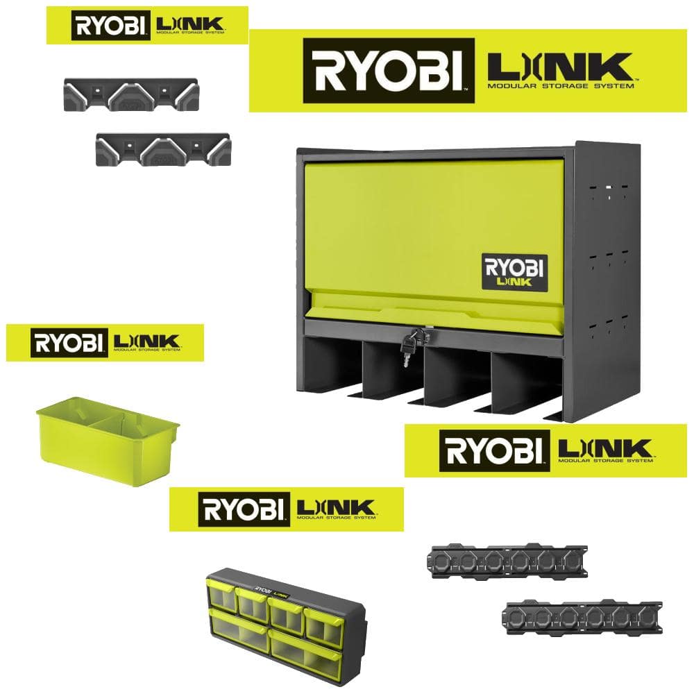 RYOBI LINK Lockable Tool Organizer Cabinet Bundle - The Home Depot