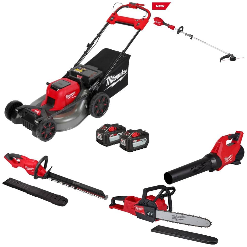 Milwaukee M18 21 in. Mower with 12.0Ah Battery and Charger Bundle - The ...