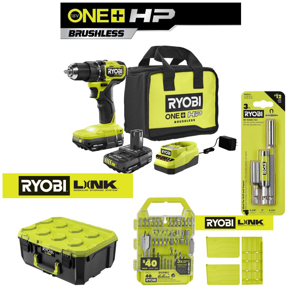 RYOBI Drill and Small Parts Organizer Bundle - The Home Depot