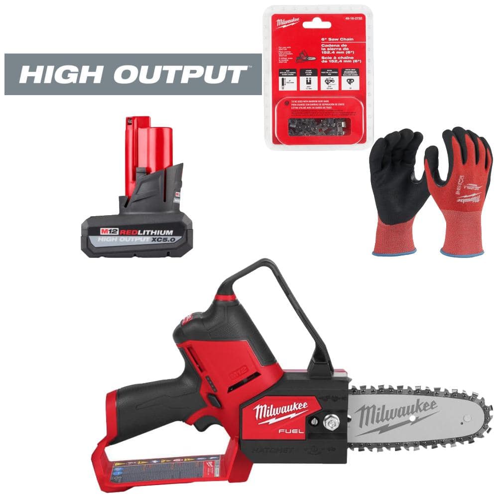 Milwaukee M12 6 in. HATCHET Pruning Saw Bundle - The Home Depot