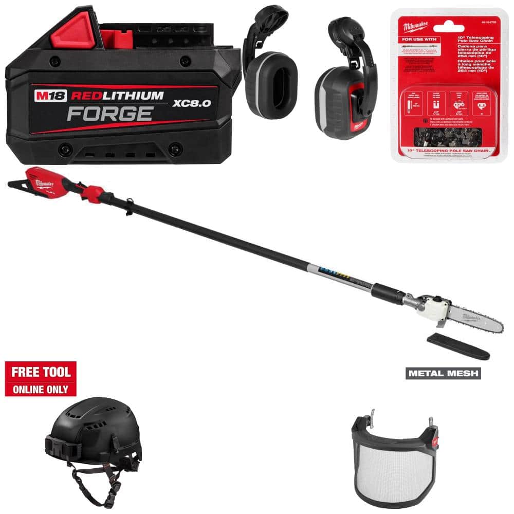 Milwaukee M18 10 in. Telescoping Pole Saw Bundle - The Home Depot