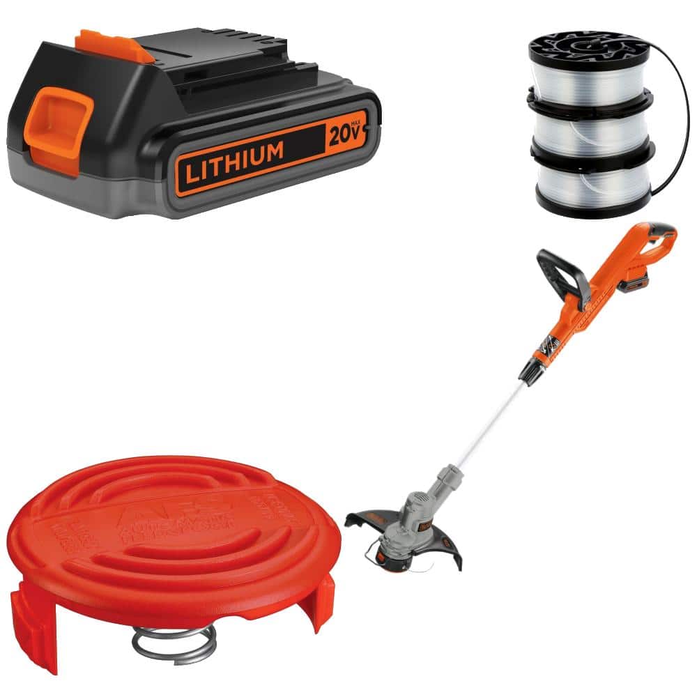 Black and Decker 20V MAX Cordless 2 in 1 String Trimmer and Edger ...
